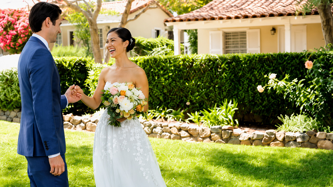 A bright California celebration with citrus inspired wedding accents