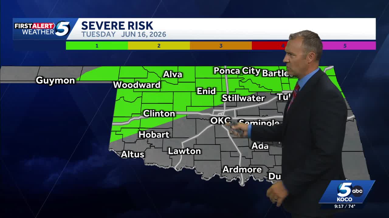 Timeline: Low severe weather risk possible each of the next three days ...