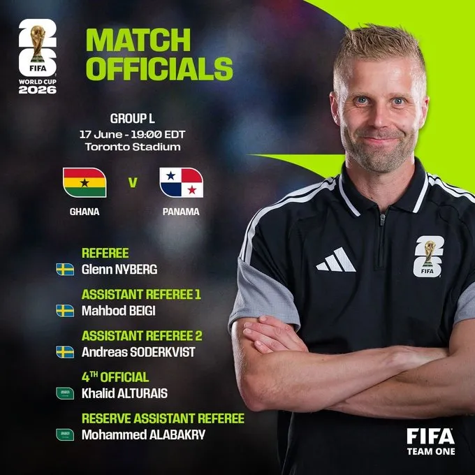 ¿Quién es el árbitro de Panama vs. Ghana en el Mundial 2026? Perfil y ...