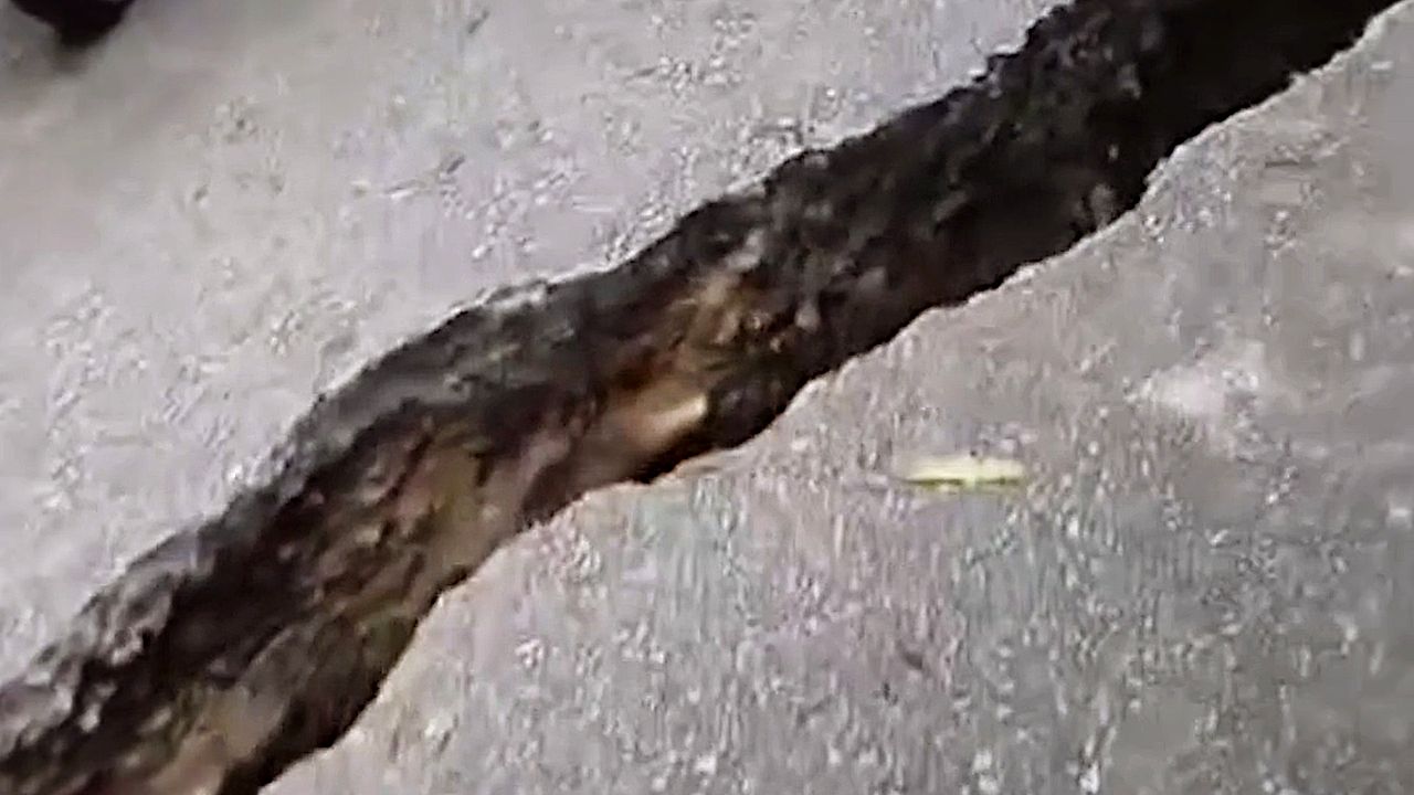 Indonesia earthquake splits road in half leaving giant crack