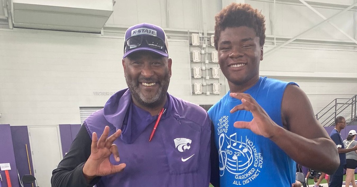 2028 in-state DE Leroi Kamtio couldn’t put Kansas State offer into words
