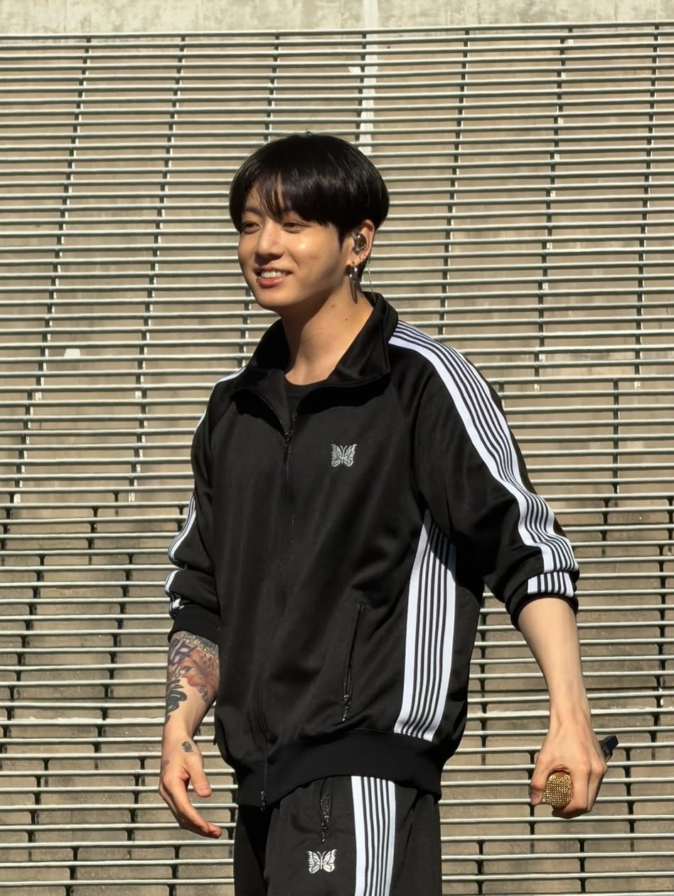 K-pop star Jungkook sports distressed denim by Vietnamese designer