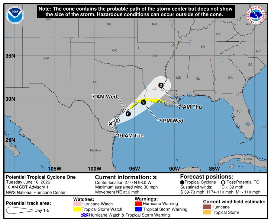 Hurricane forecast says US should brace for first named Atlantic storm