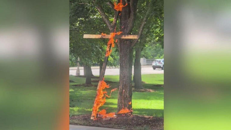 Person of interest in custody in connection with burning cross in Grant ...