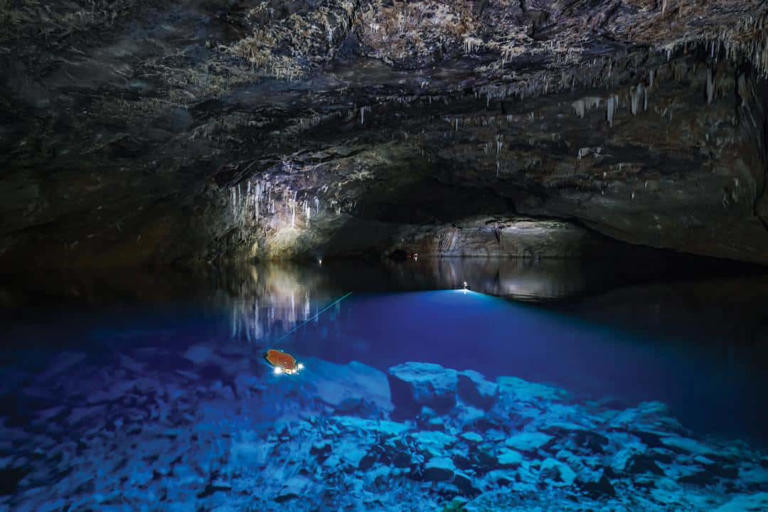 World’s largest underground lake revealed 60 metres beneath Namibia ...