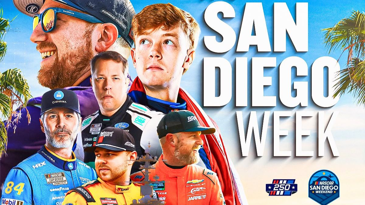 NASCAR San Diego will broadcast live from the USS Carl Vinson flight deck