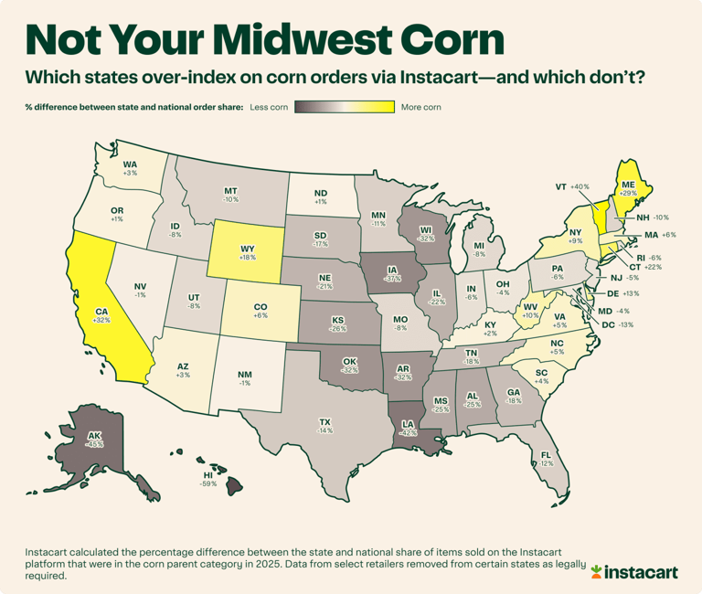 Sweet corn, stone fruit and strong opinions: What Instacart orders ...