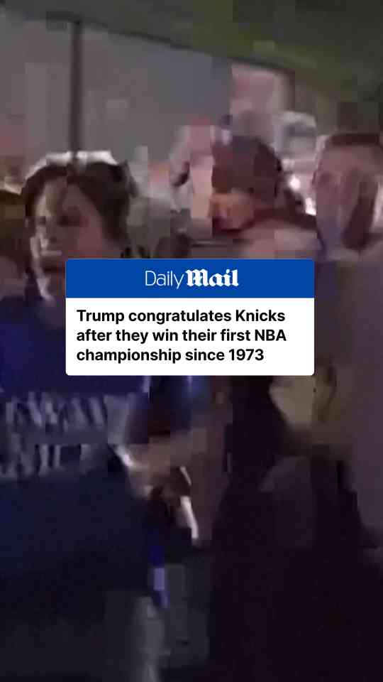 Trump congratulates Knicks on first NBA title since 1973