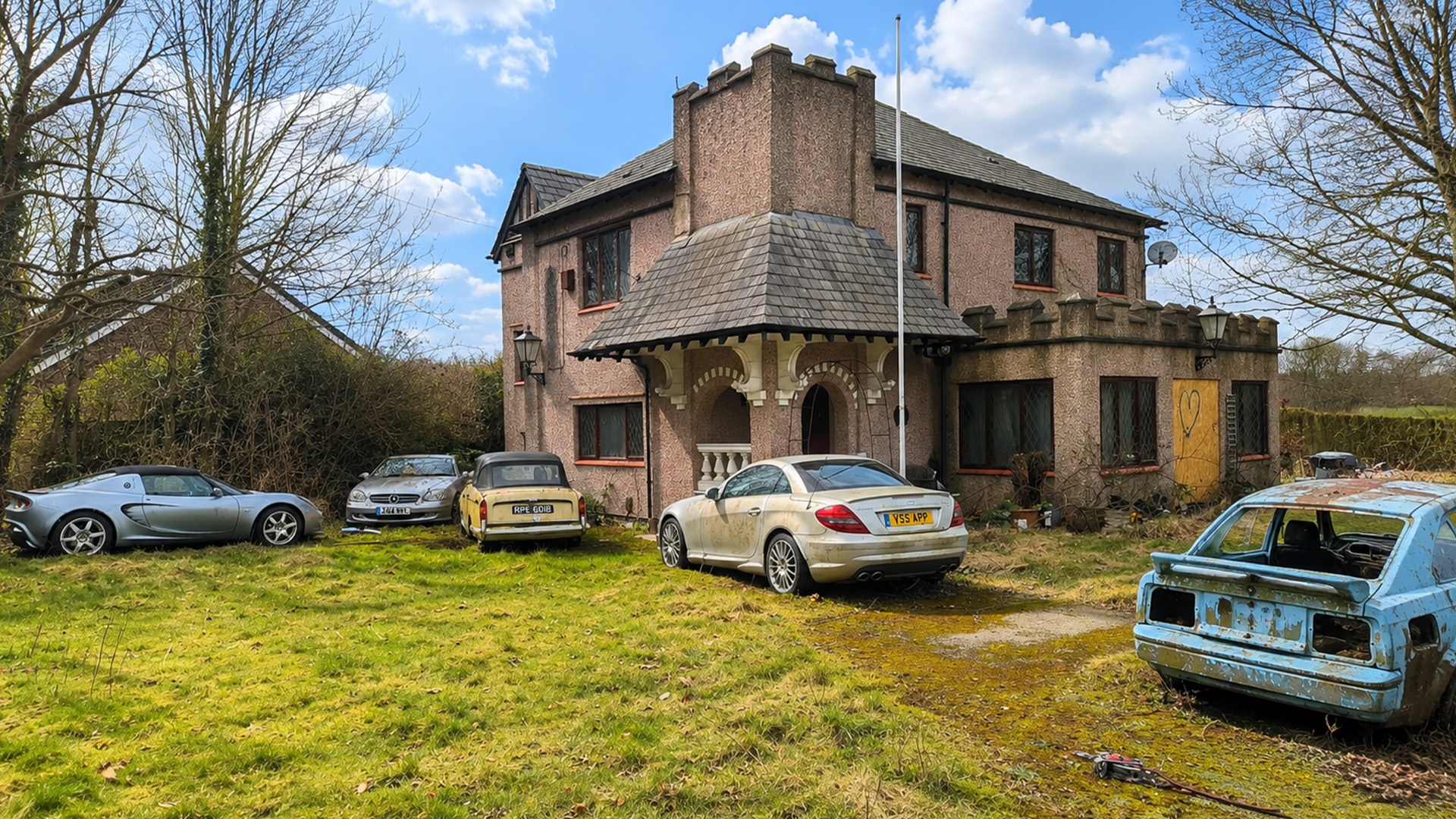 I Found A Mind Blowing Collection Of Cars At This Abandoned House Which ...