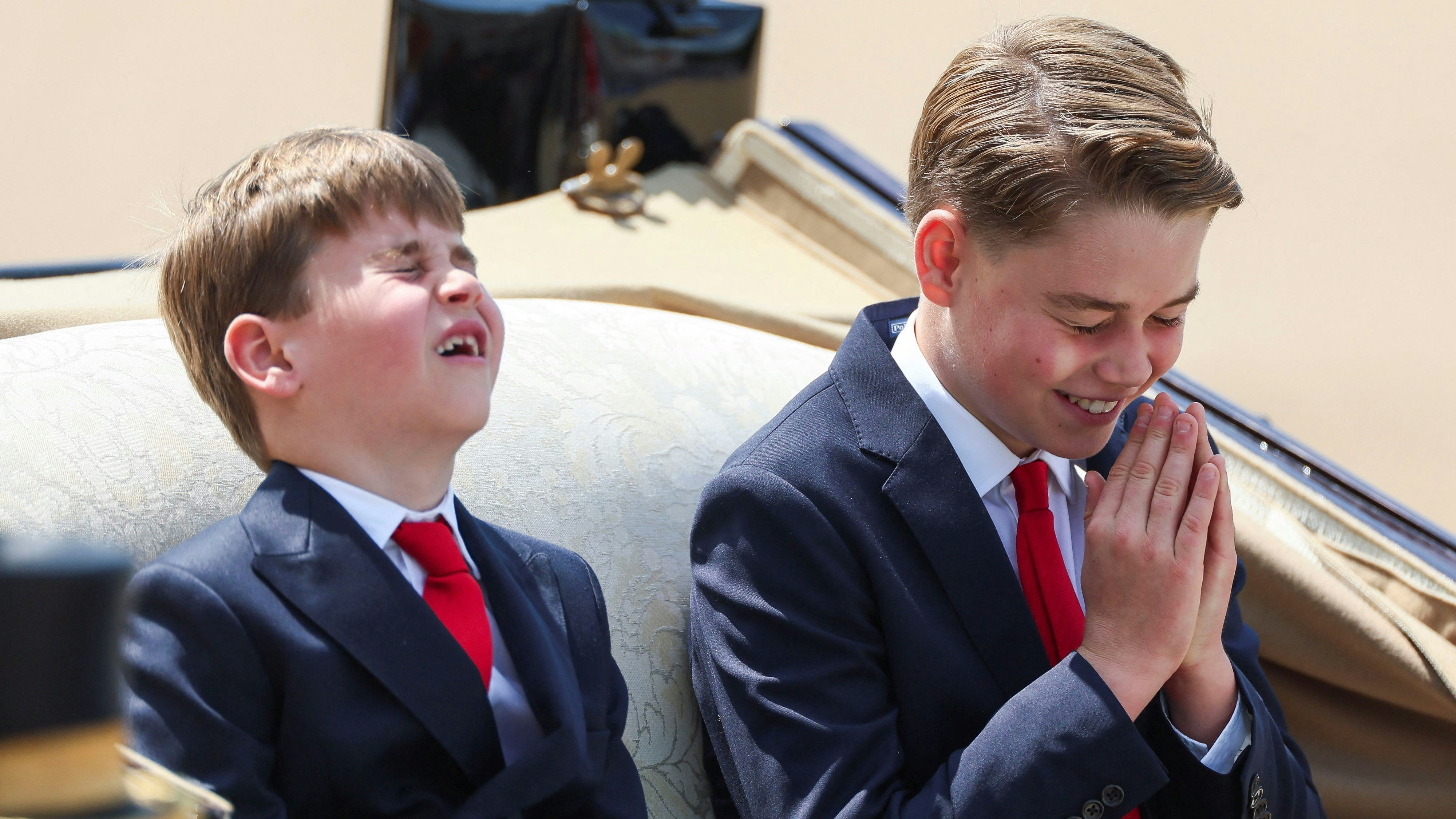 Wirbelwind Prinz Louis (8) ist plötzlich ganz brav