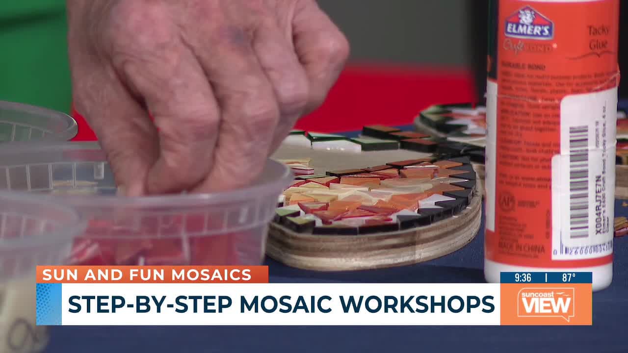 Local business owner shows how beginners can create mosaic art pieces