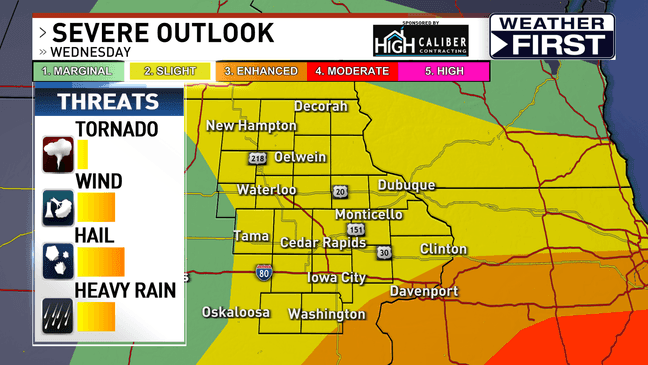 Strong storms, heavy rain possible during Wednesday morning commute in ...