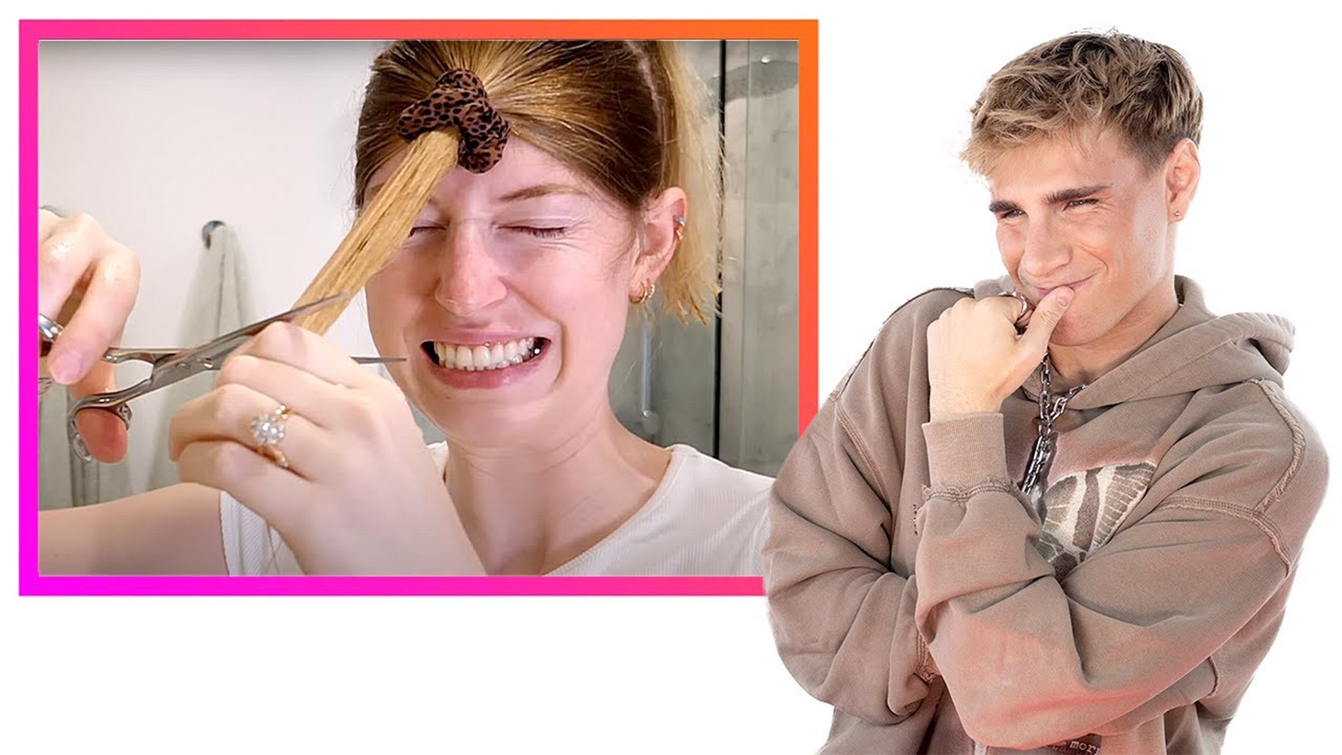 She tried the butterfly haircut at home and shocked everyone