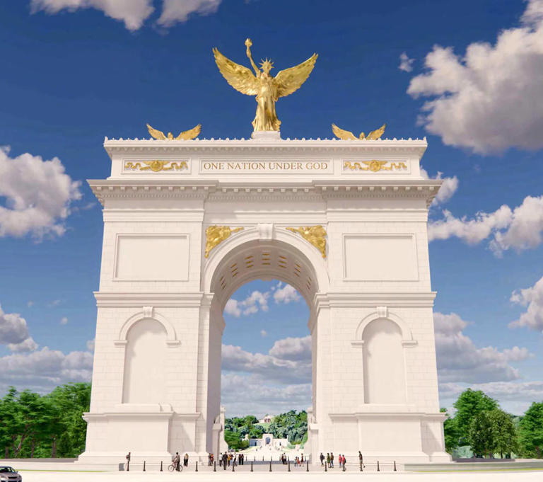 Trump Arch in DC to be tremendously large and golden