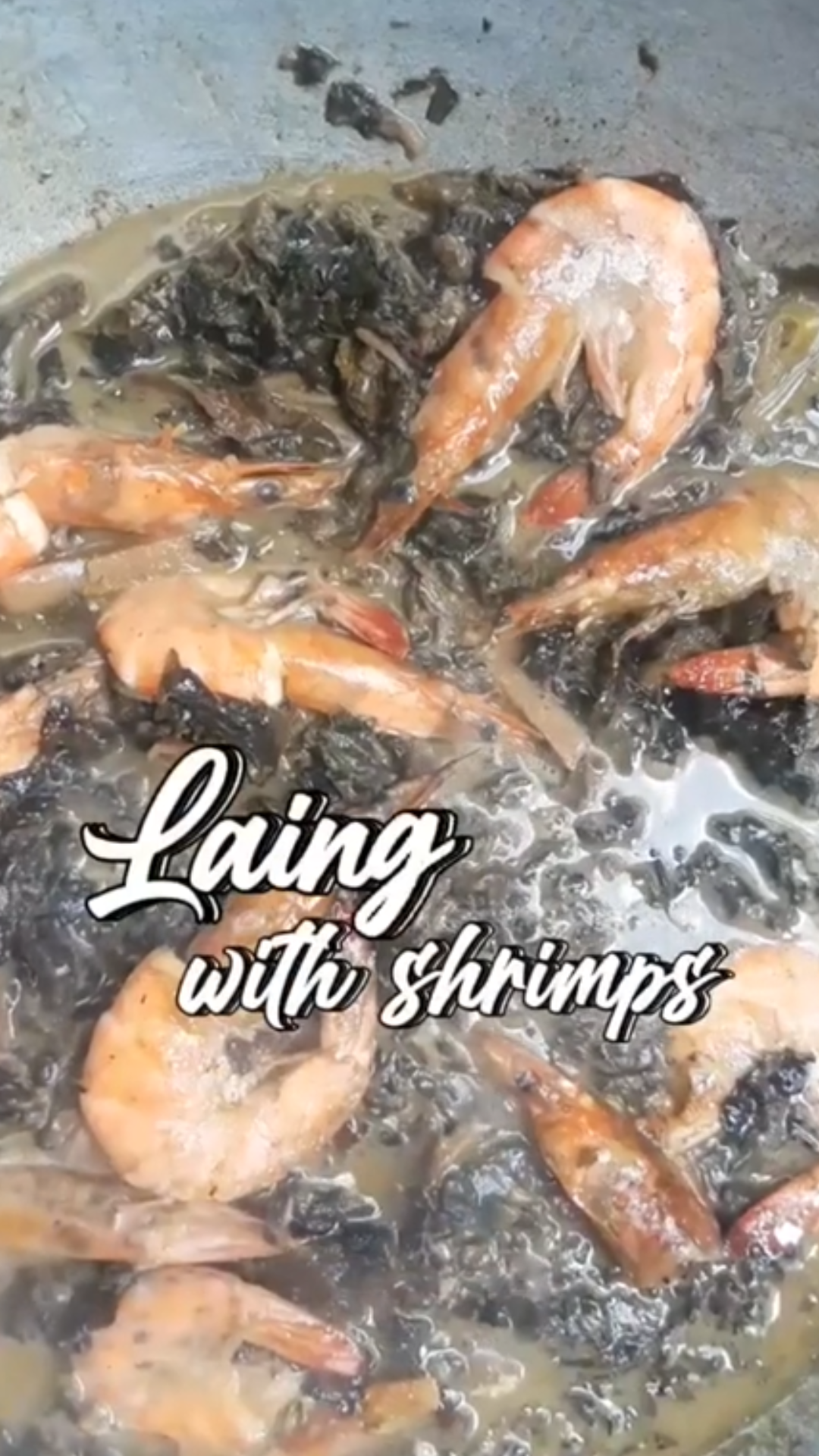 How to Make Filipino Laing with Shrimp Creamy Spicy Dish
