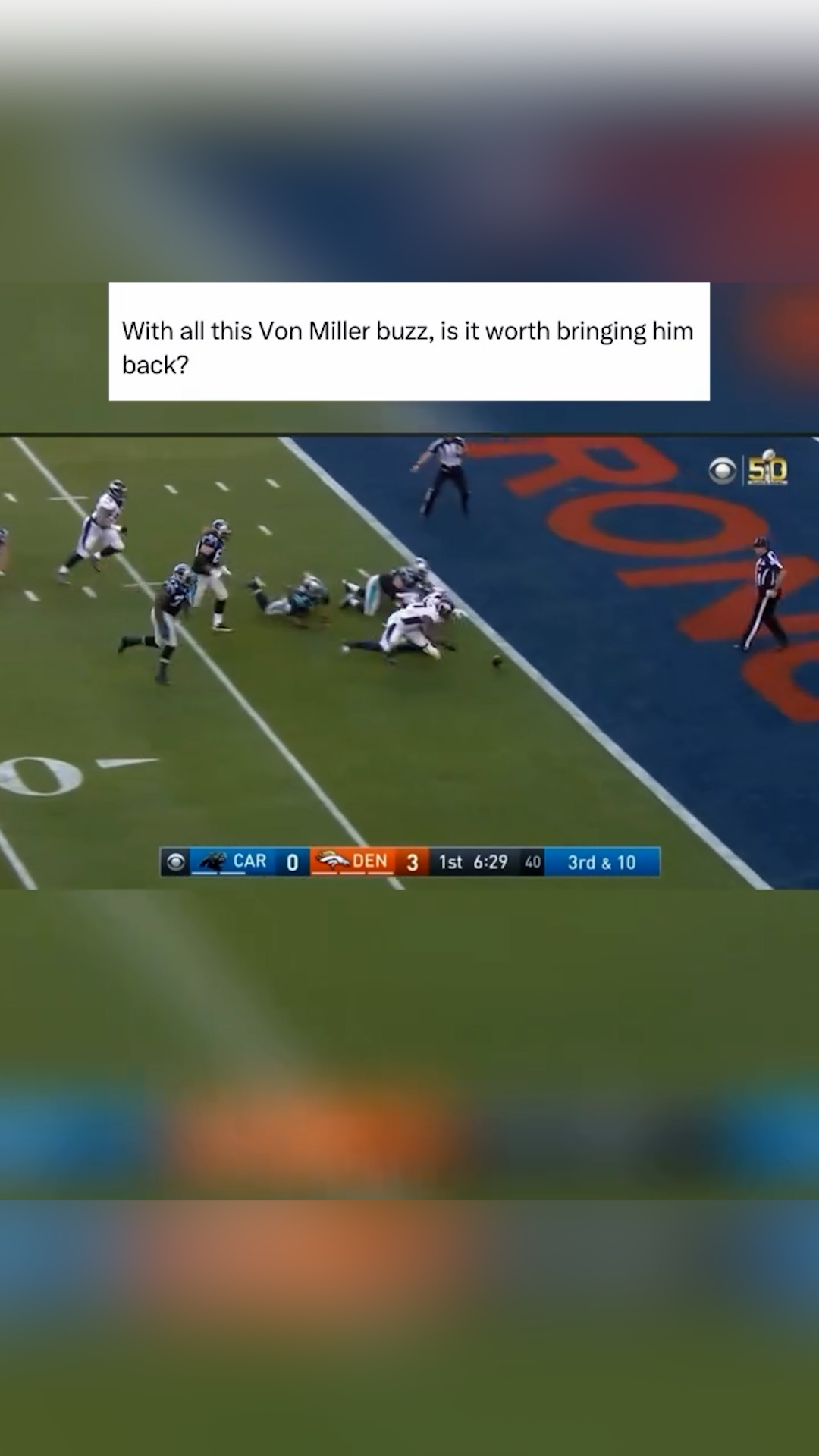Should the Denver Broncos re-sign future Hall of Famer Von Miller?