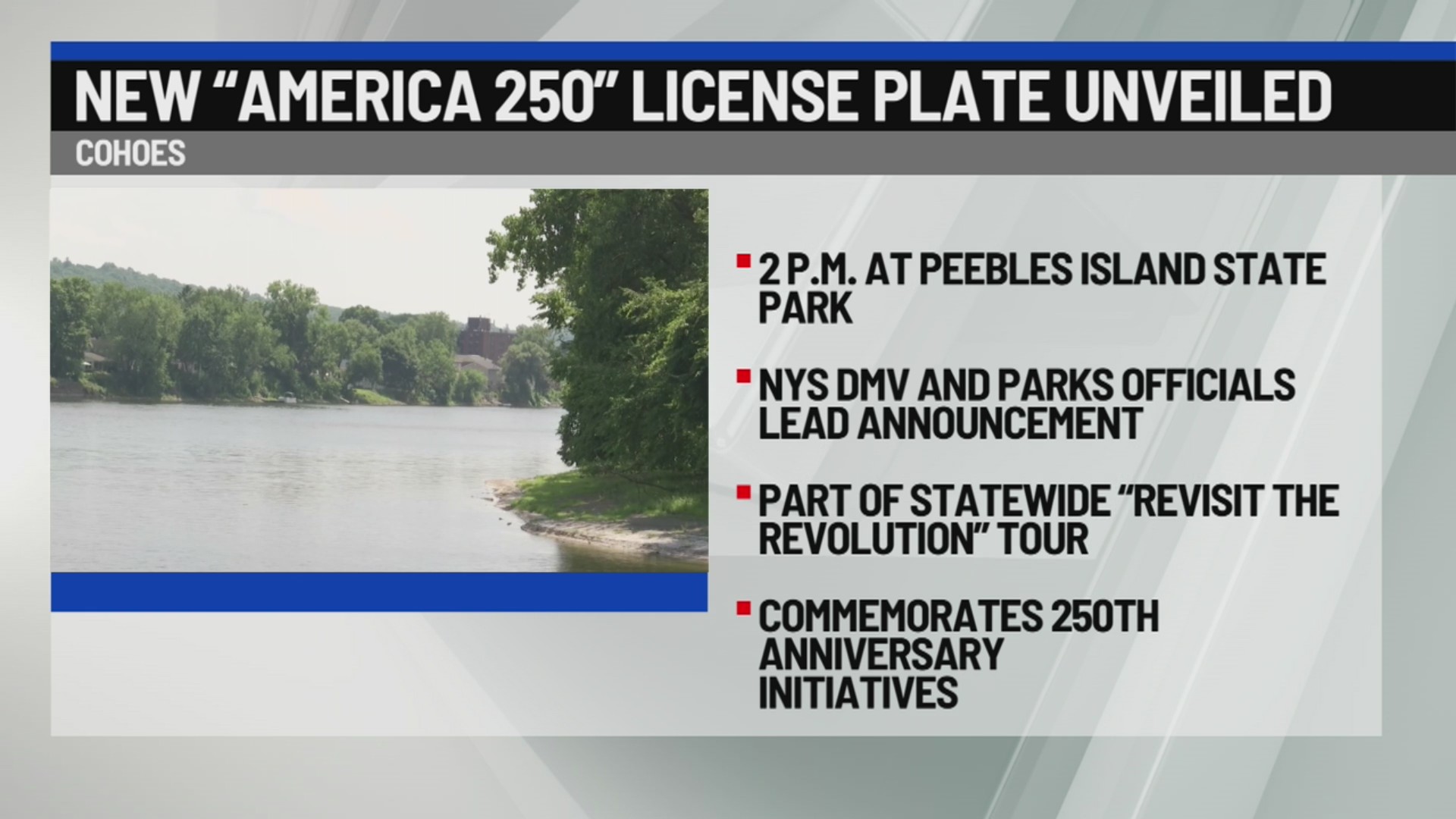 New 'America 250' license plate unveiling