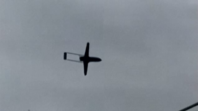 Moment Ukrainian drone flies into building close to Russian oil refinery