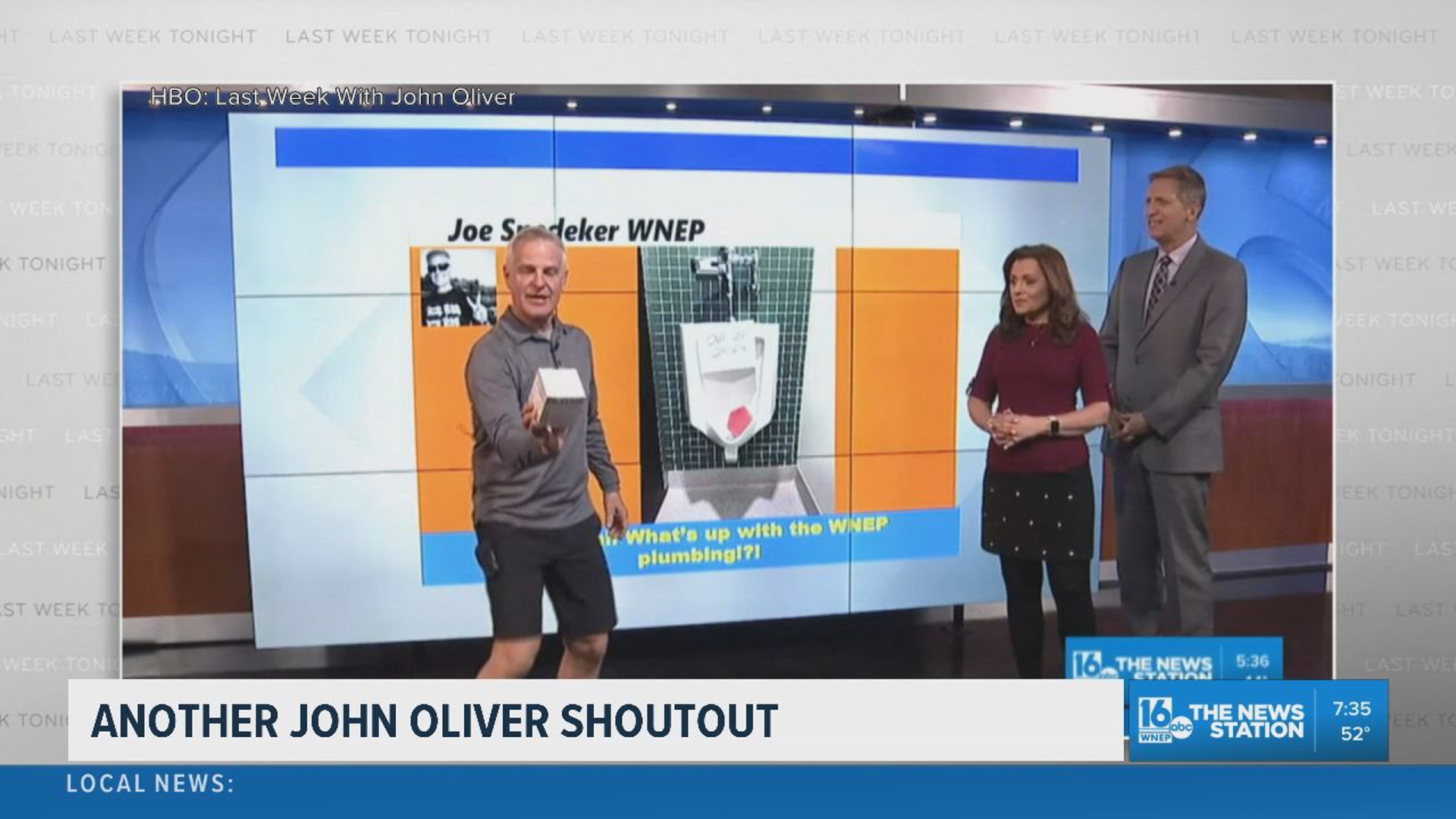 John Oliver picked up some of WNEP's morning show fun