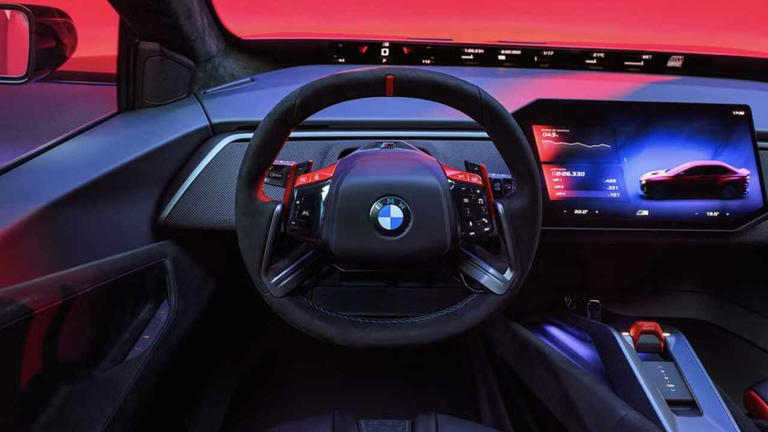 BMW avduker konsept som peker mot fremtidens elektriske M3