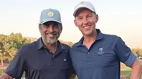 Good company, decent swing; R Madhavan joins Brett Lee for Dubai golf round