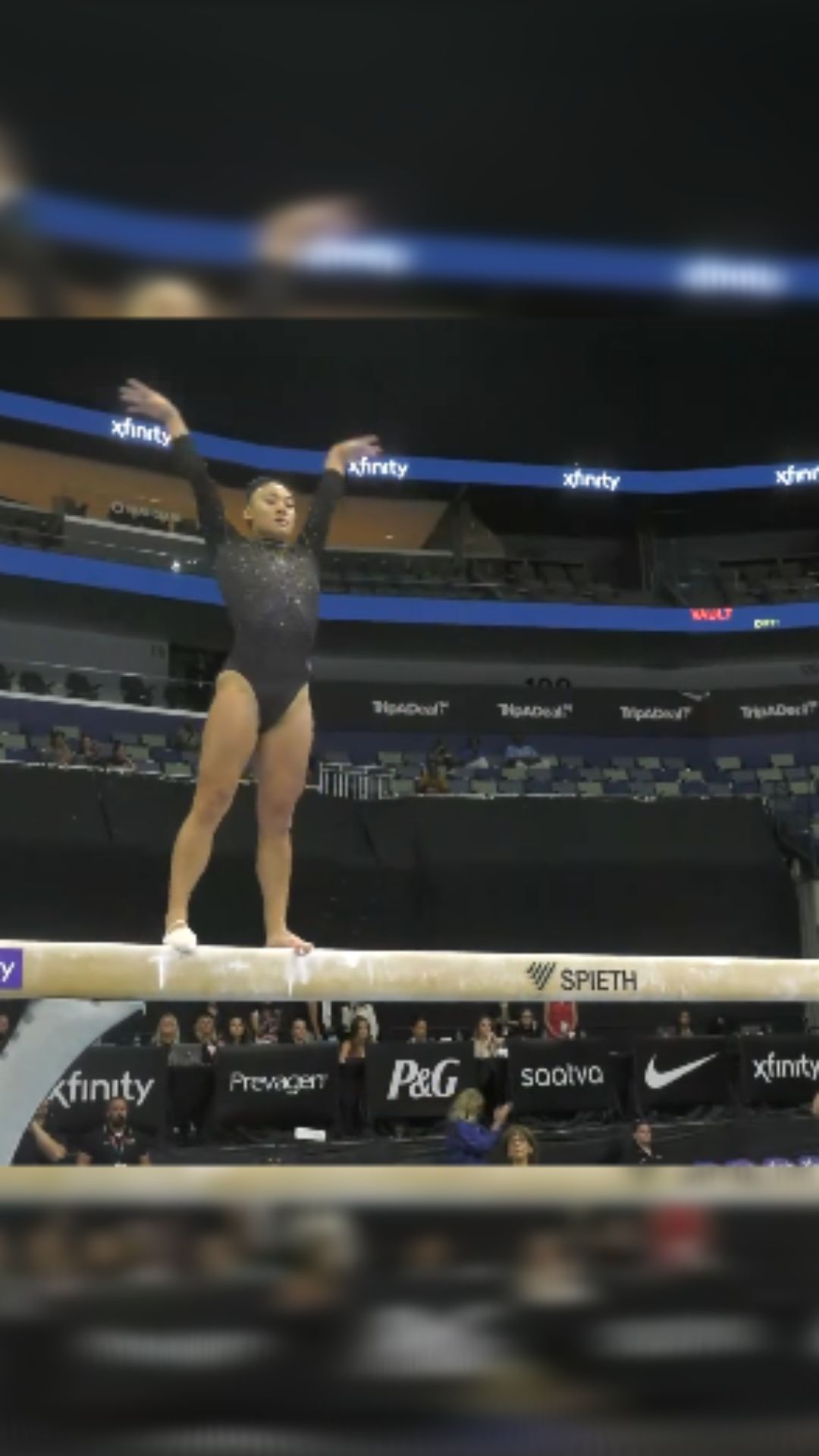 Precision and power: Gymnastics beam highlights #Shorts #Gymnastics
