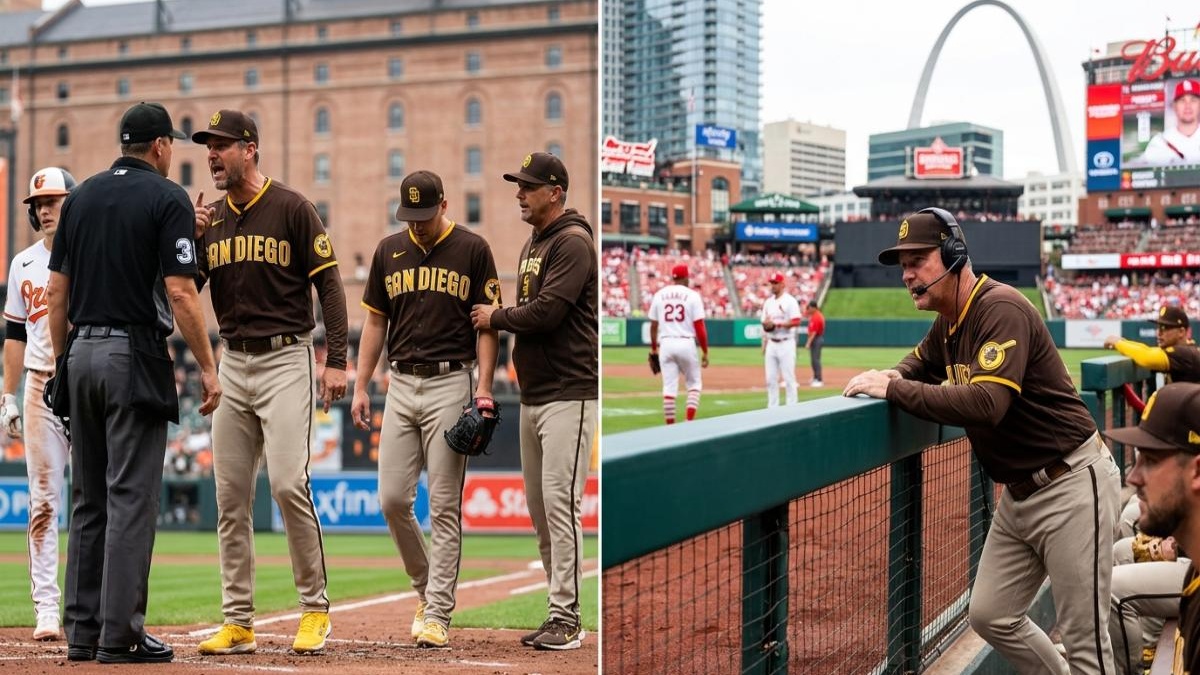 Padres lose manager to suspension as MLB discipline overshadows ...