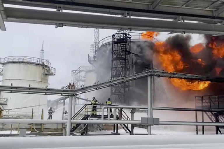 Ukraine strikes Russian oil plants in Moscow, Black Sea region