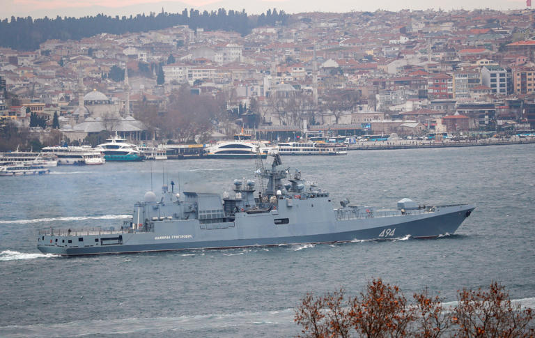 What is the Russian frigate Admiral Grigorovich?