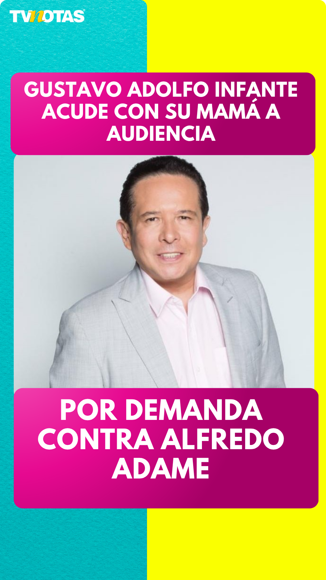 Gustavo Adolfo Infante llega con su mamá a audiencia por la demanda de ...