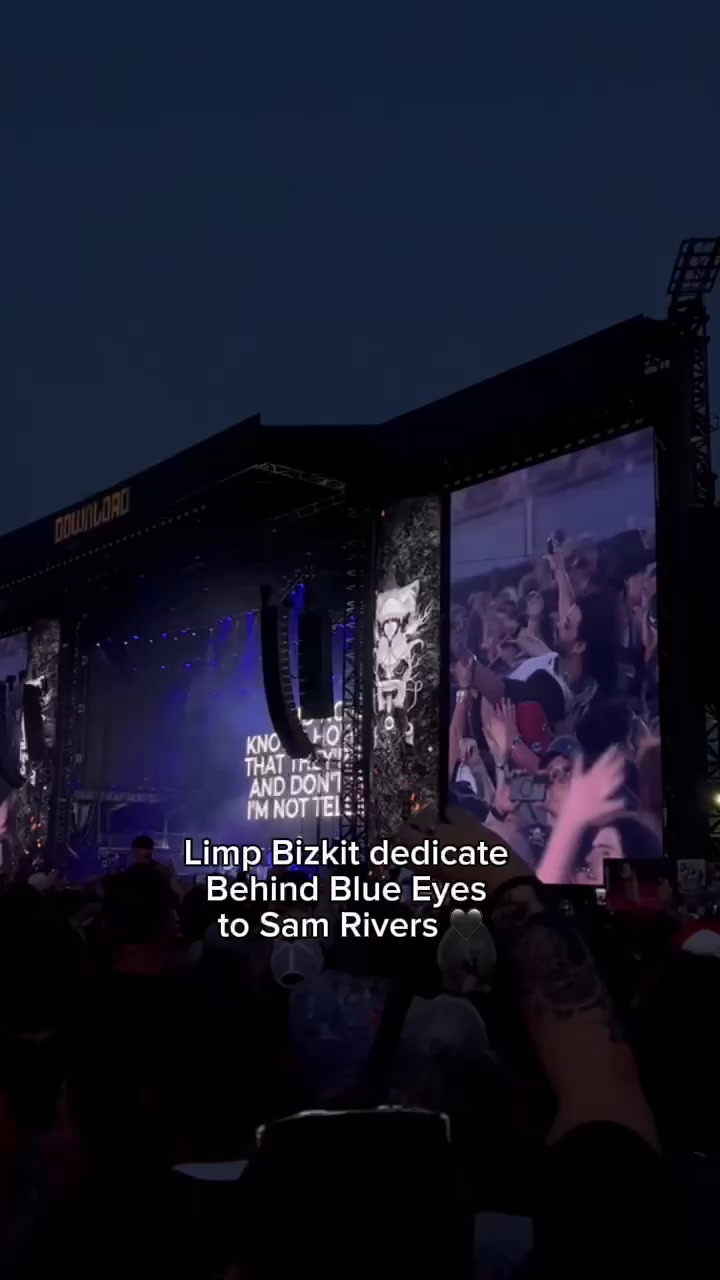 Limp Bizkit sings 'Behind Blue Eyes' for Sam Rivers live in concert