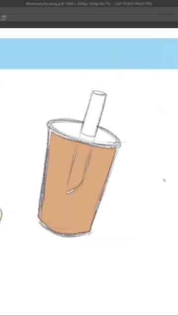 How to draw a cute boba drink