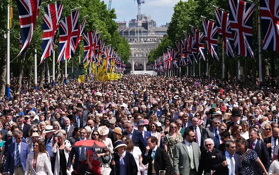 Princess Kate's composed glare meets anti-monarchy protest