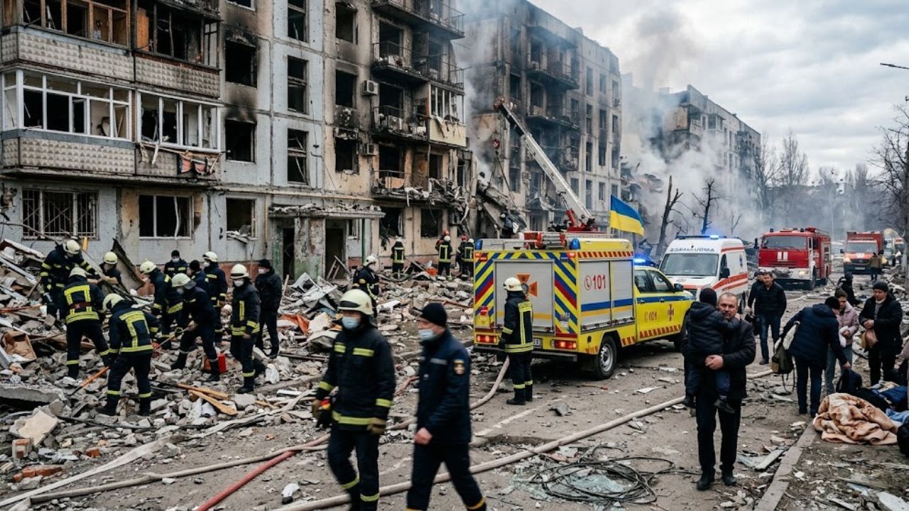 Massive Kyiv strikes as ISW warns of Russian AI deception