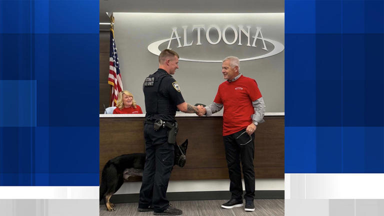 New K9 'Ricco' sworn in for Altoona Police Department