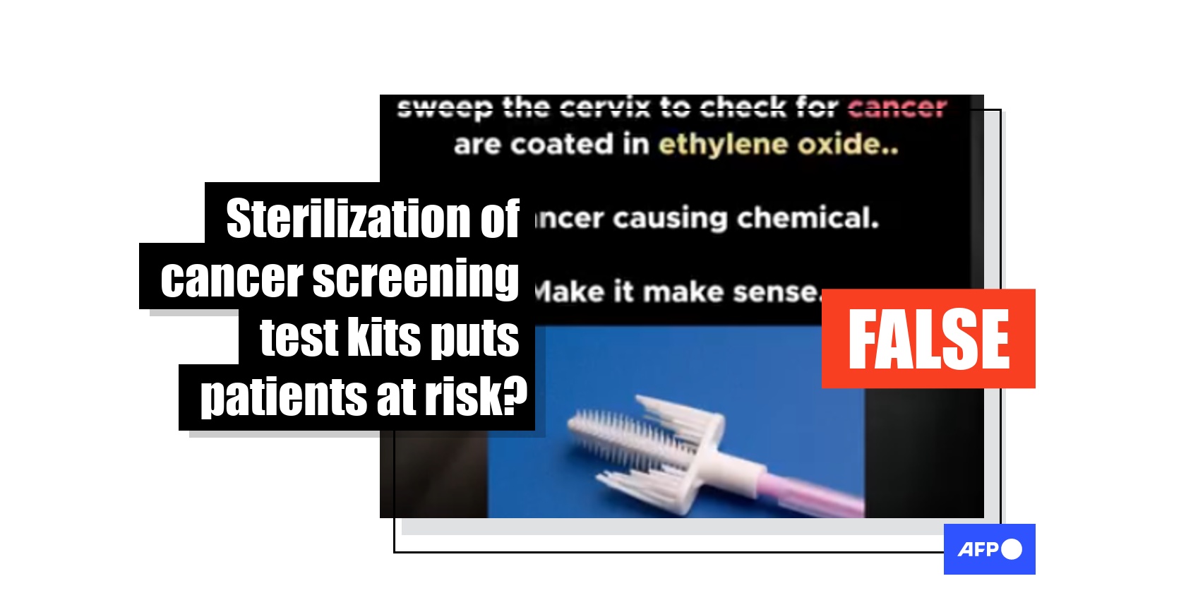 Influencers falsely claim Pap smear swab poses cancer danger