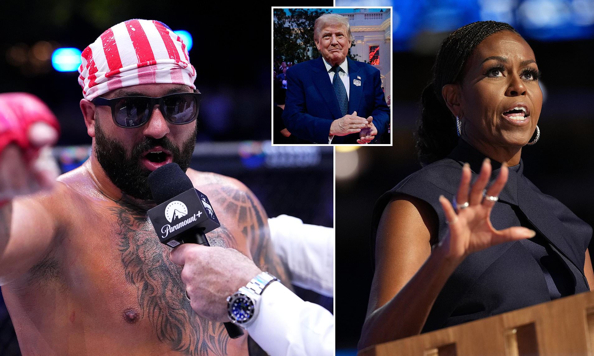 UFC fighter who made vile Michelle Obama slur at Trump's White House ...