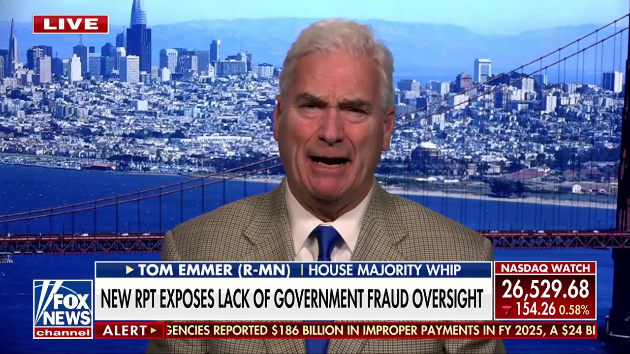 Rep. Tom Emmer: Government allegedly made $200B in improper payments ...