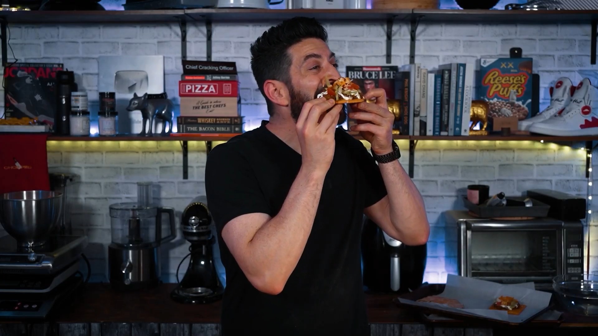 Giant homemade Cheez-Its and Taco Bell hacks