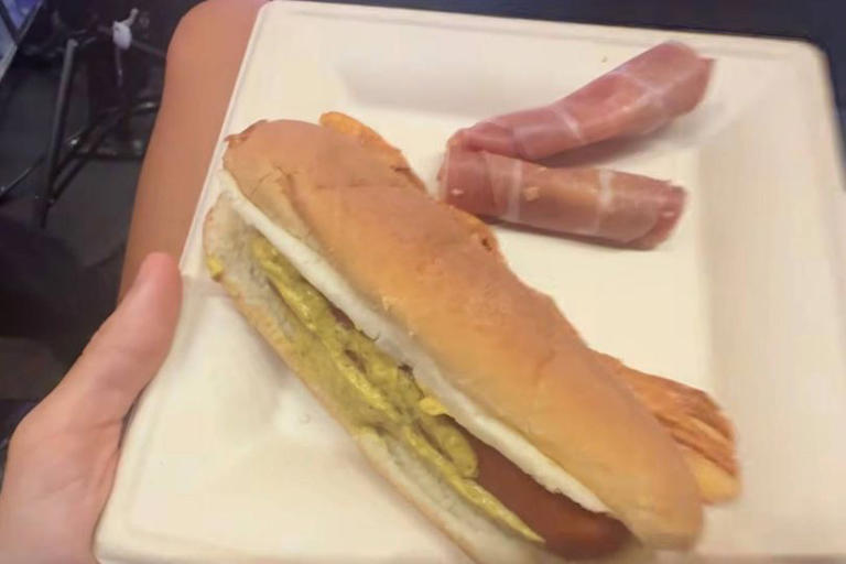 Kai Trump shows off unimpressive Knicks meal with grandpa Donald at NBA ...