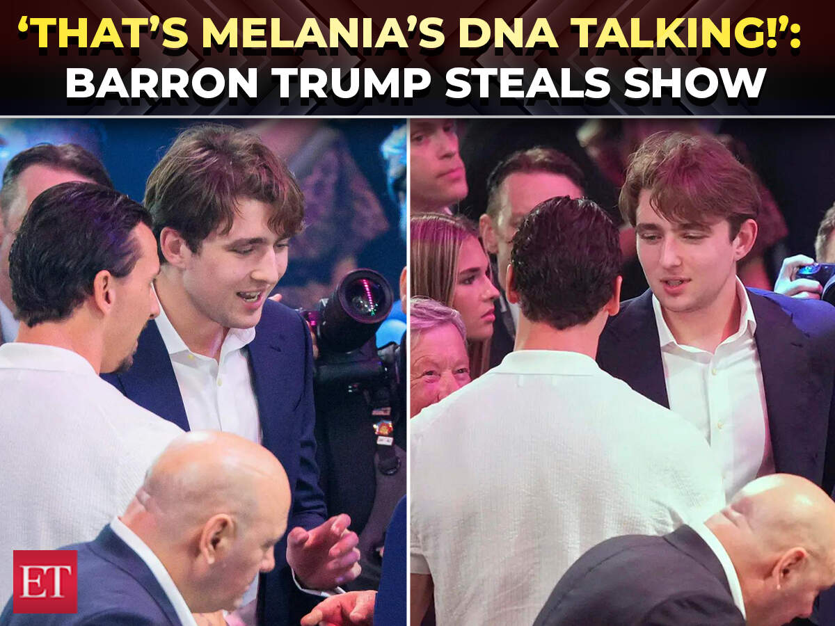 Slavic genes are taking over: Barron Trump’s new look at UFC Freedom ...