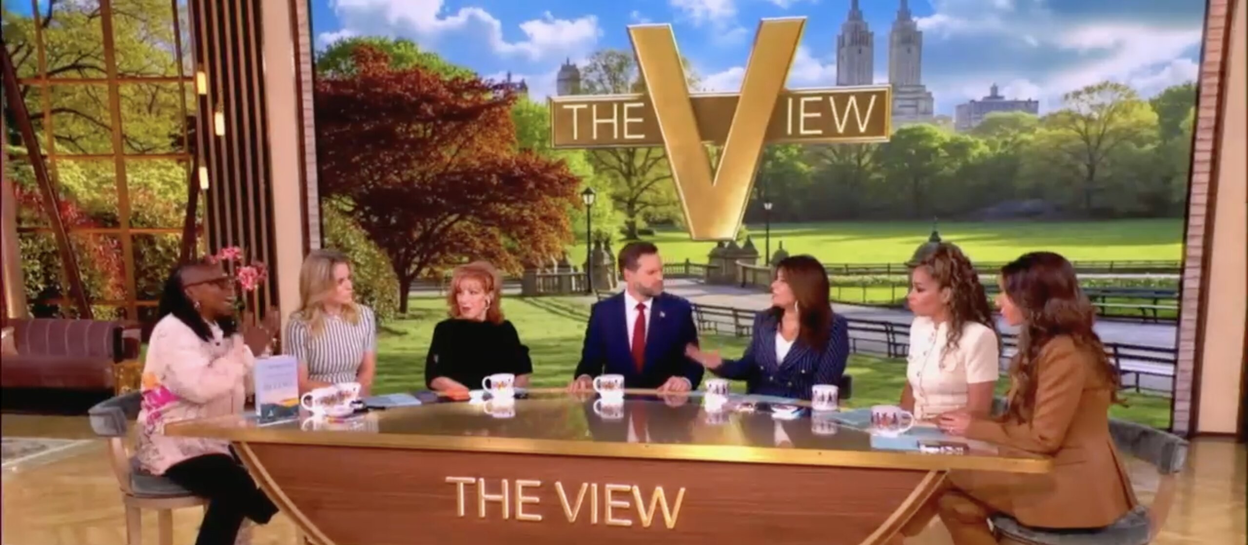 'Don't do that!' Whoopi Goldberg scolds Ana Navarro for trying to grill ...