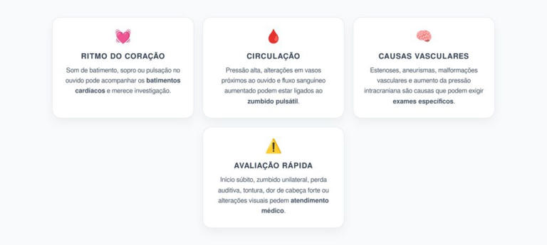 O tipo de zumbido que pulsa no ritmo do corpo merece atenção especial à ...
