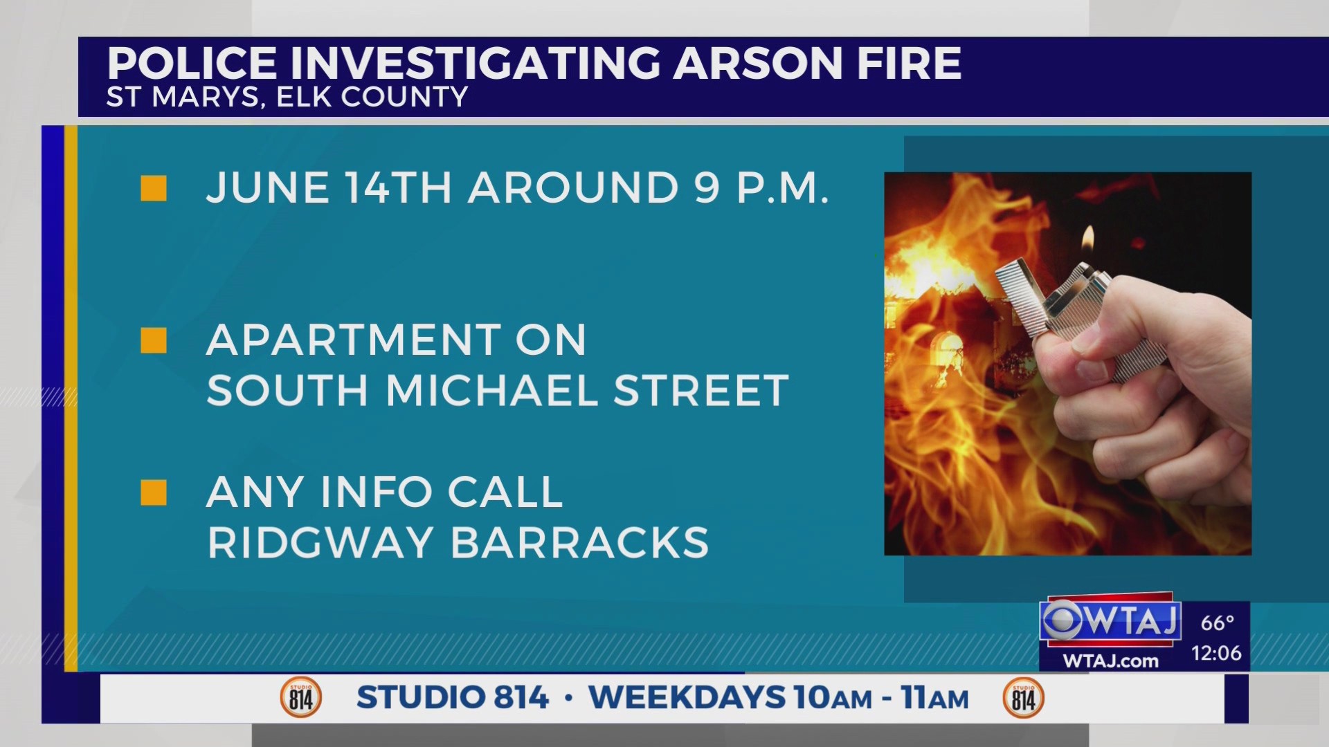 St. Marys apartment building fire was ruled arson