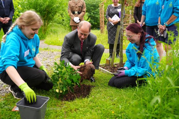 Pictures as Prince Edward visits Barnard Castle to meet Duke of ...