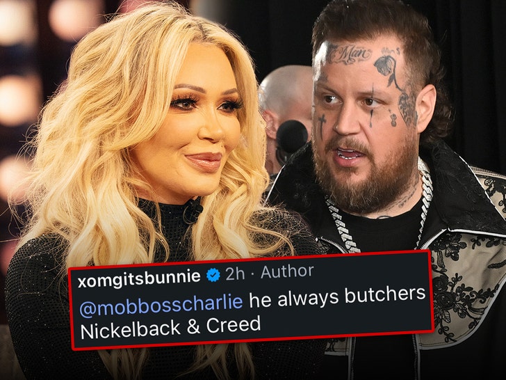 Bunnie XO jokes Jelly Roll 'butchers' Nickelback, Creed songs amid divorce