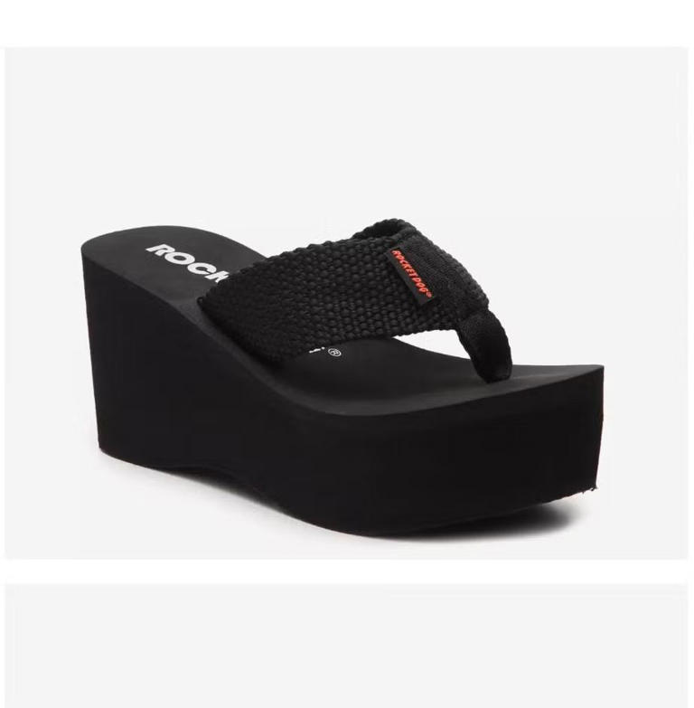 Wedge flip-flops are the latest take on the easy-to-wear sandal trend ...