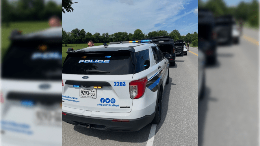 Man accused of nearly hitting Murfreesboro police officer