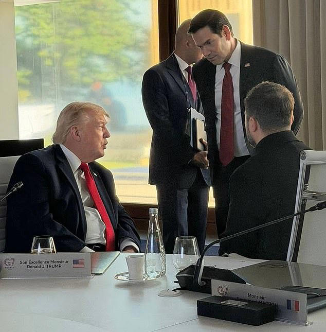 Macron and Zelensky caught on hot mic discussing Trump