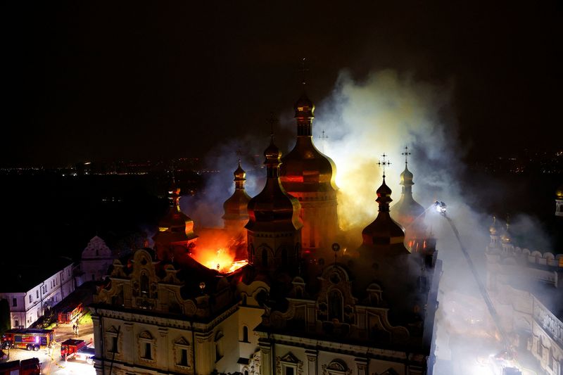 Kyiv's damaged monastery could take two years to restore, official says
